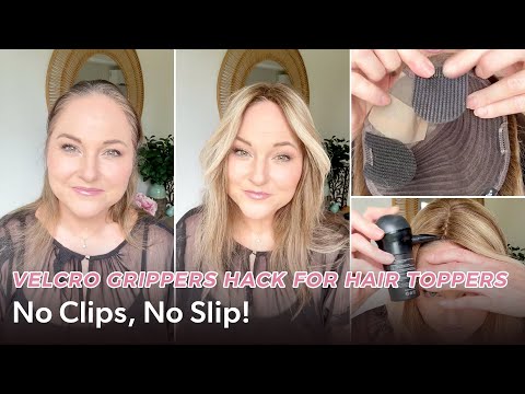 Velcro Grippers Hack for Hair Toppers | No Clips, No Slip! | UniWigs Upgrade Courtney