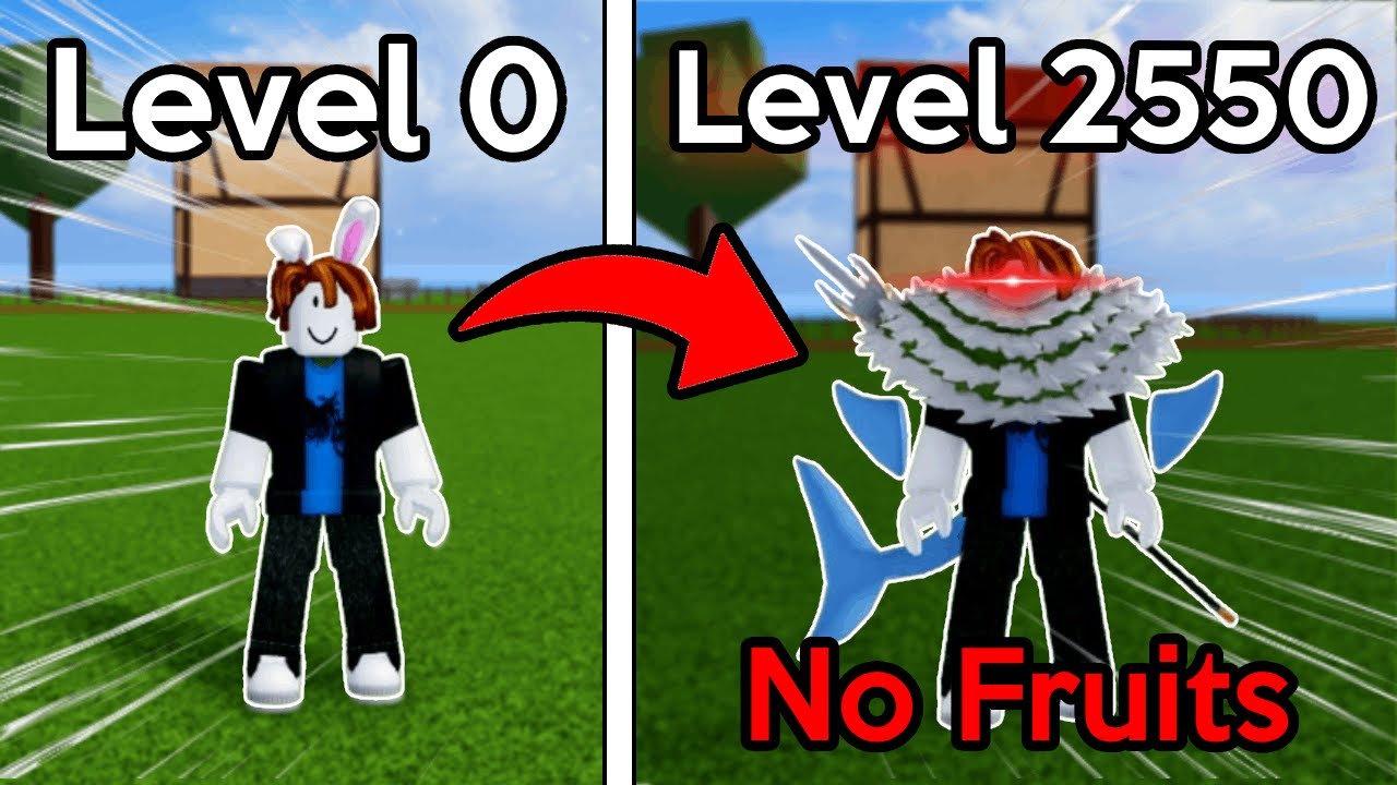 NOOB to PRO with NO FRUITS (BLOX FRUITS) - YouTube