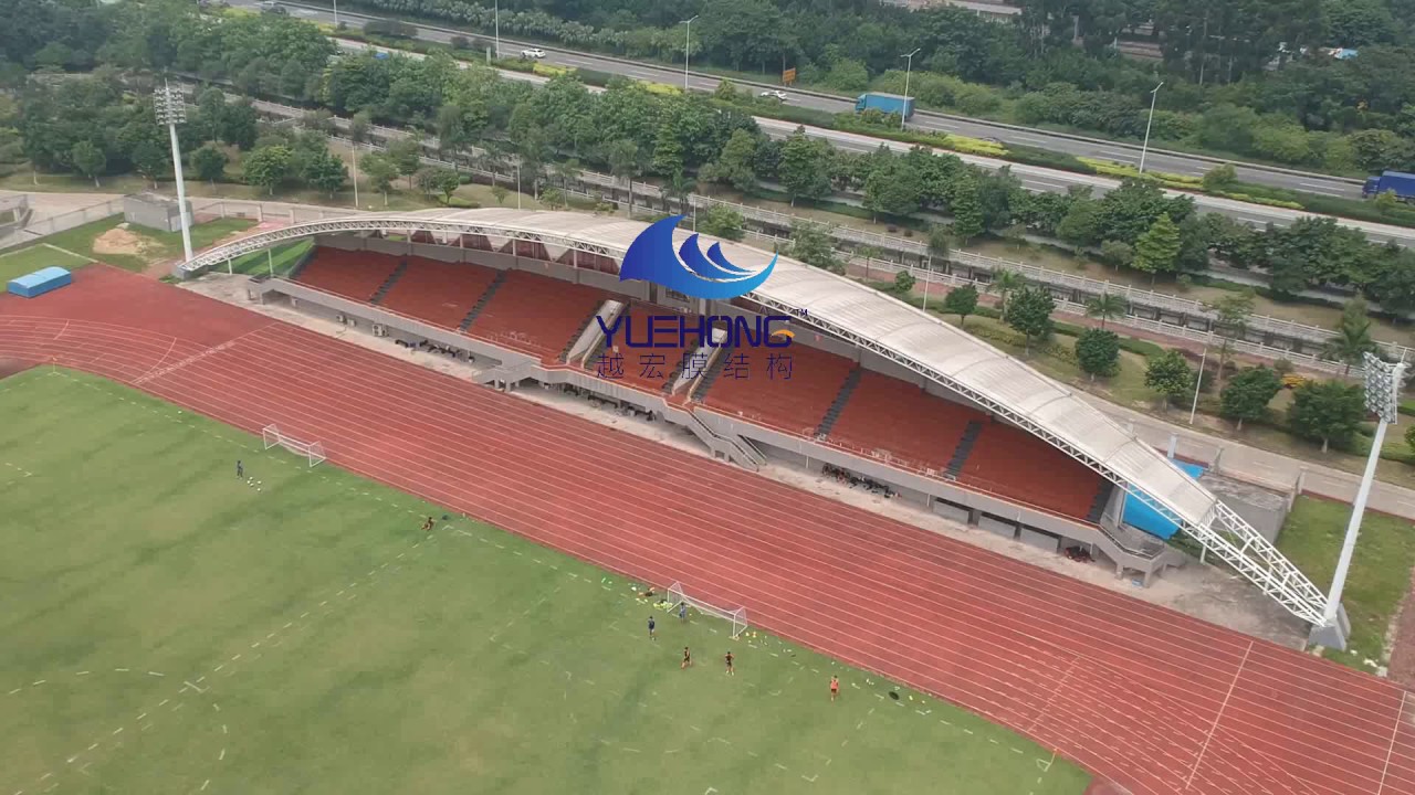 Sports Membrane Structure for University Stadium Yuehong Tensile ...