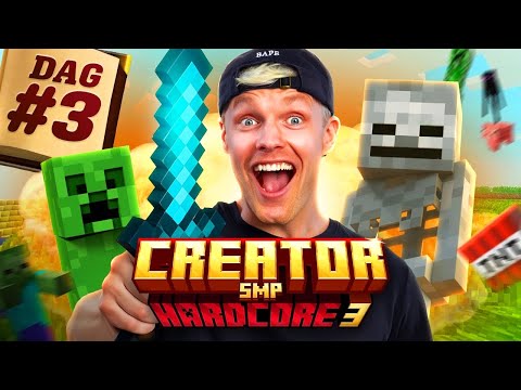 MINECRAFT SMP HARDCORE SURVIVAL DAG 3 - GEVECHT TEGEN CHATMO!