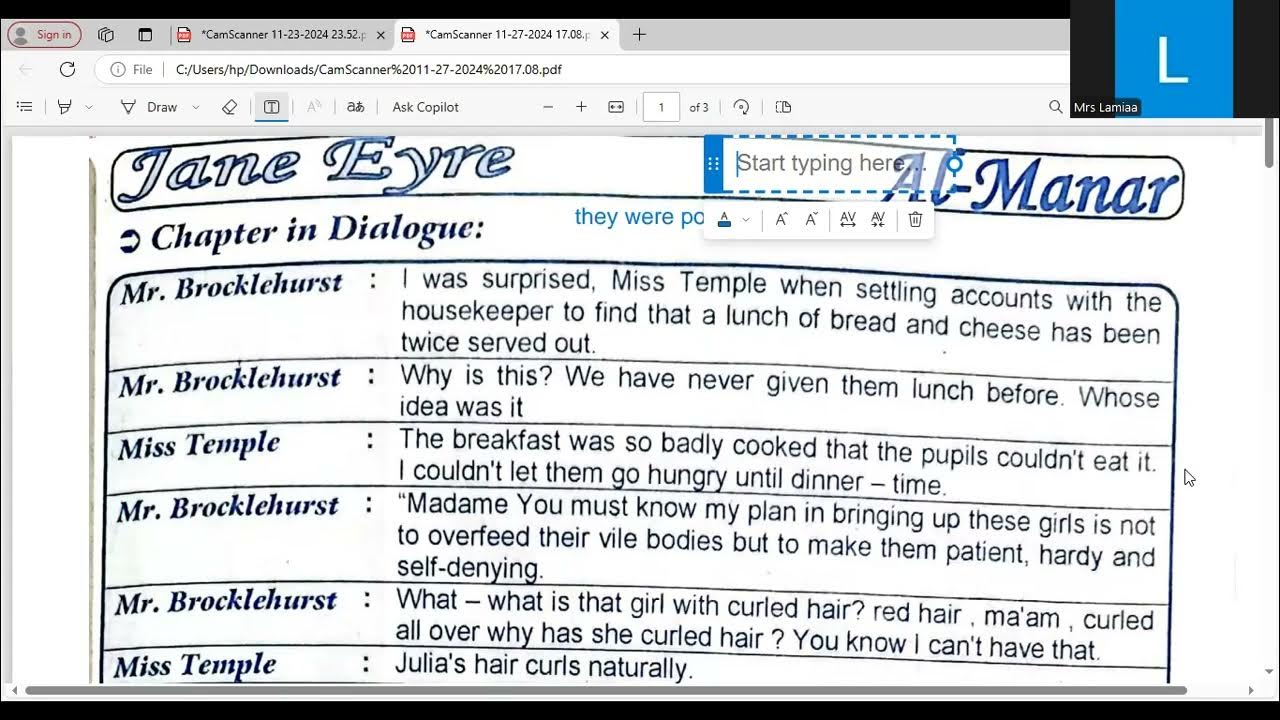 Jane Eyre Chapter_4 - YouTube