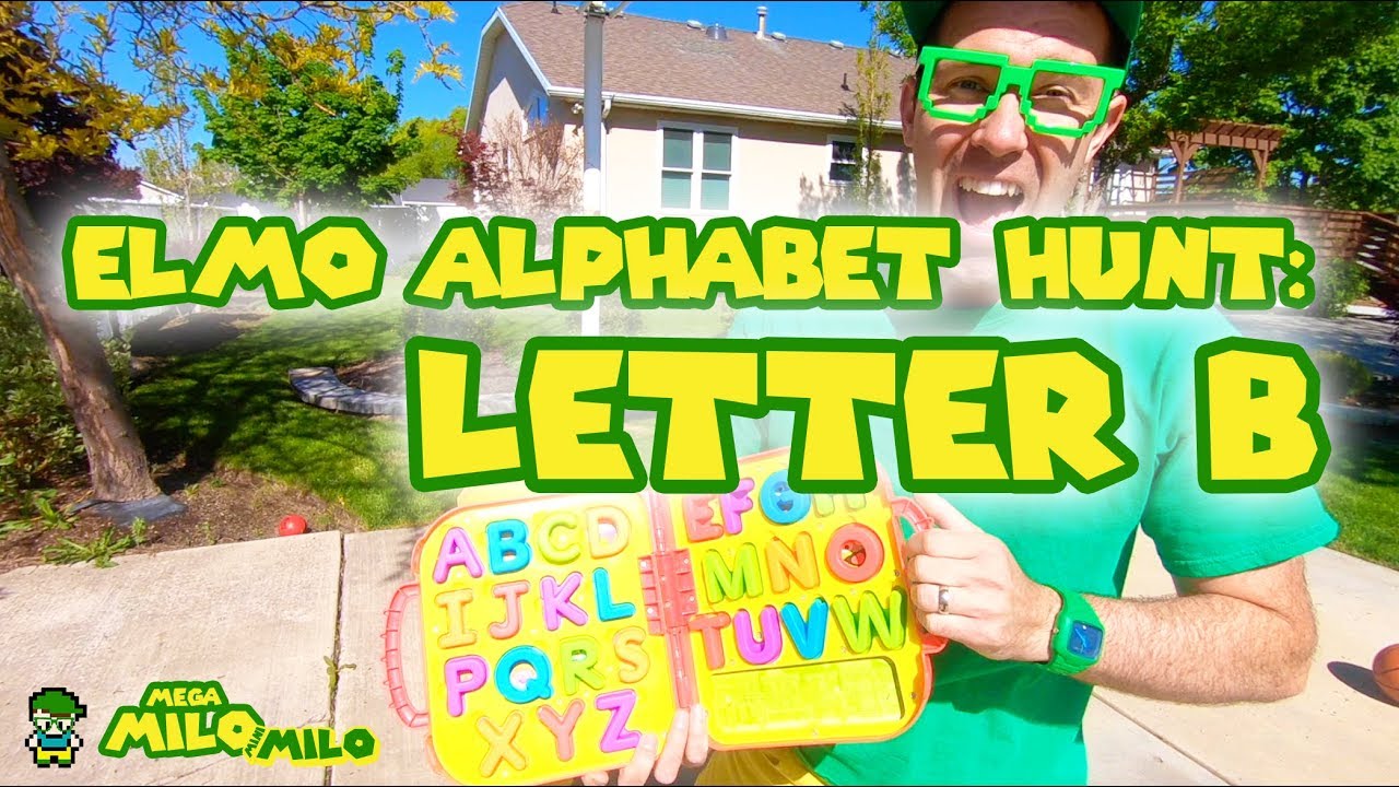 Elmo Alphabet Hunt - Letter B | MEGA MILO - YouTube