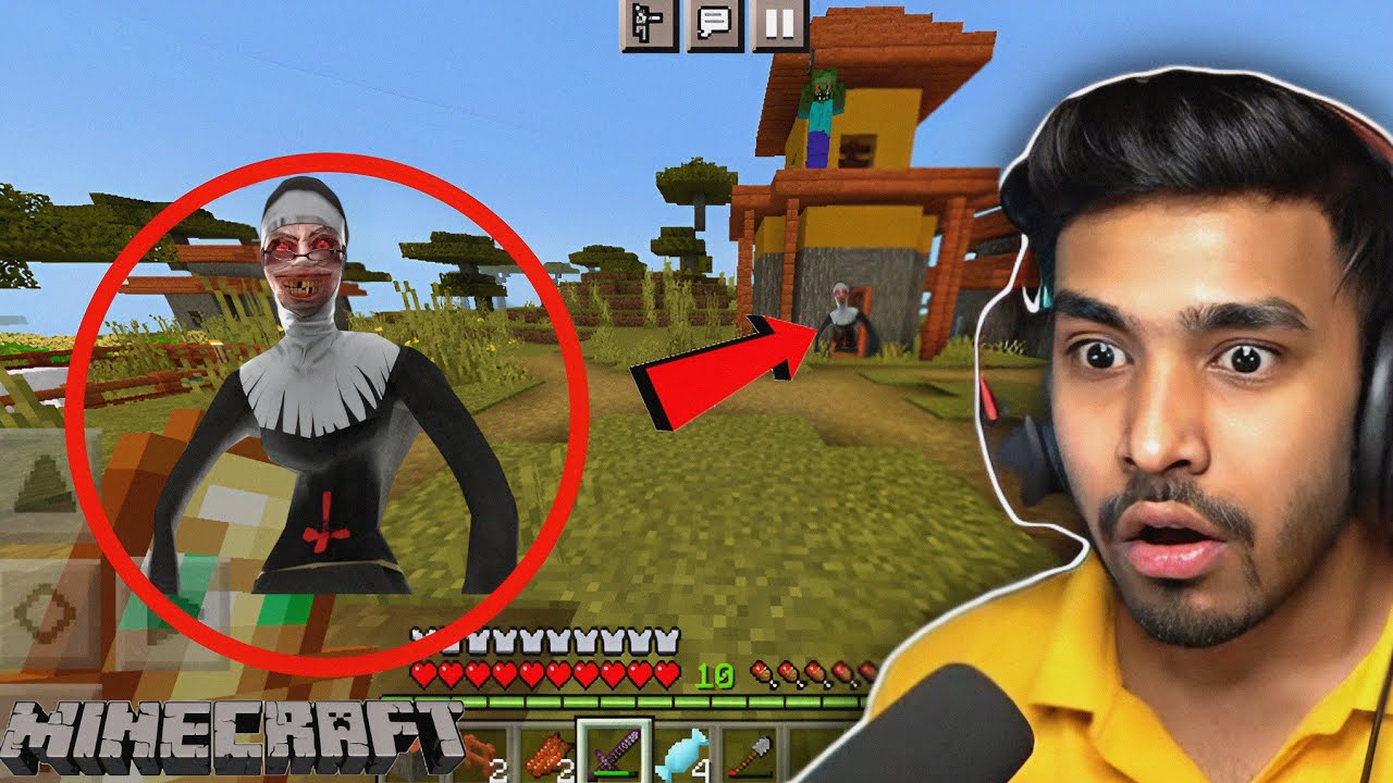 i Found HORROR EVIL NUN in Minecraft 😱 | Horror story Part - 1 ...