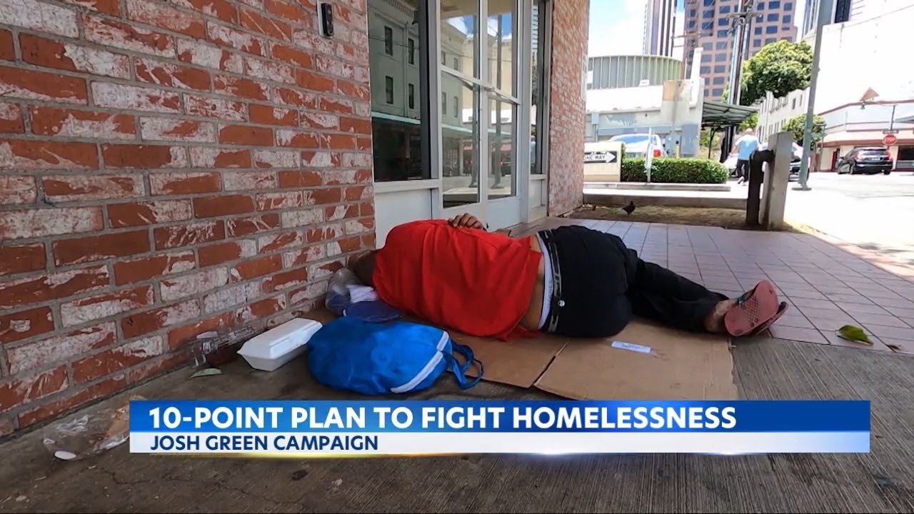 Lt. Gov Josh Green releases plan to reduce homelessness in Hawaii - YouTube