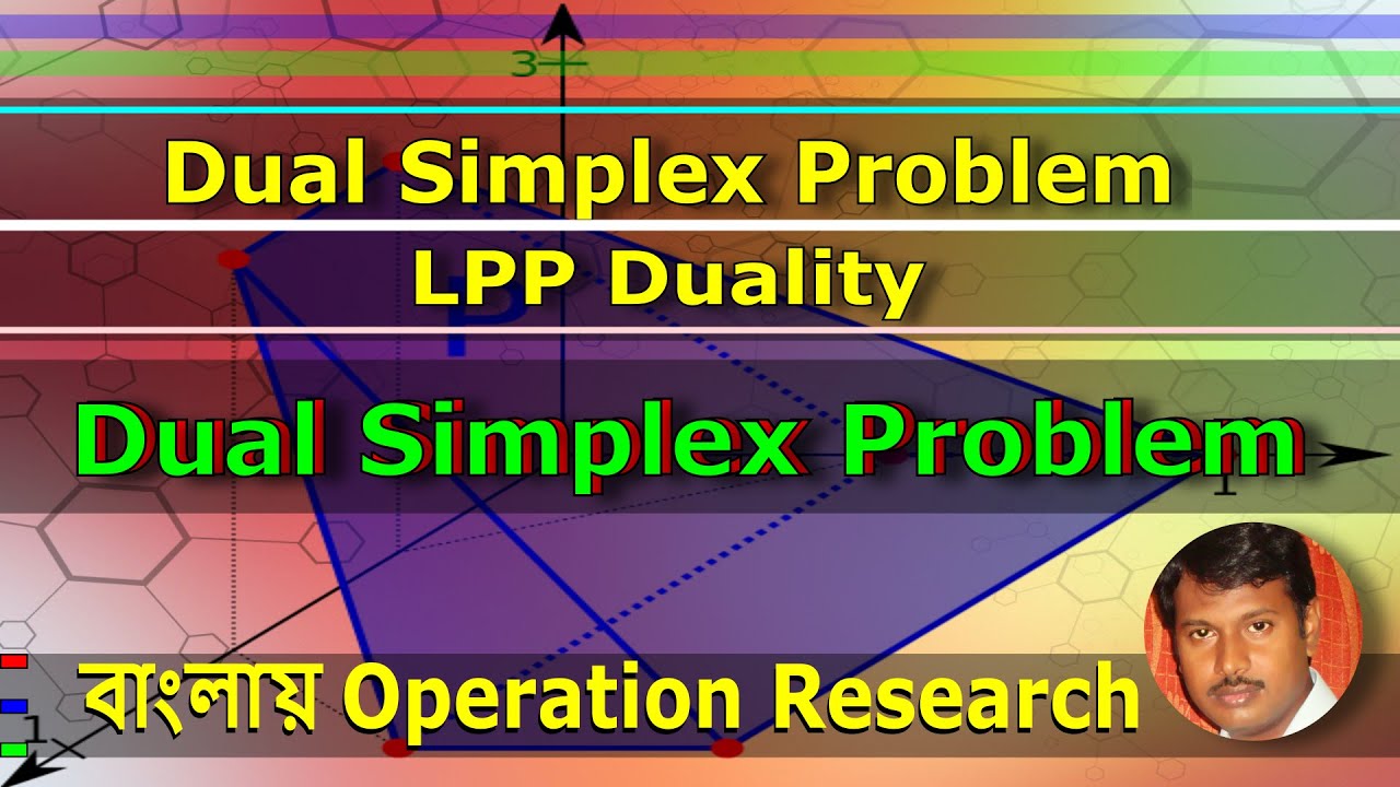 21 | Dual Simplex Problem | Operation Research in Bangla - YouTube