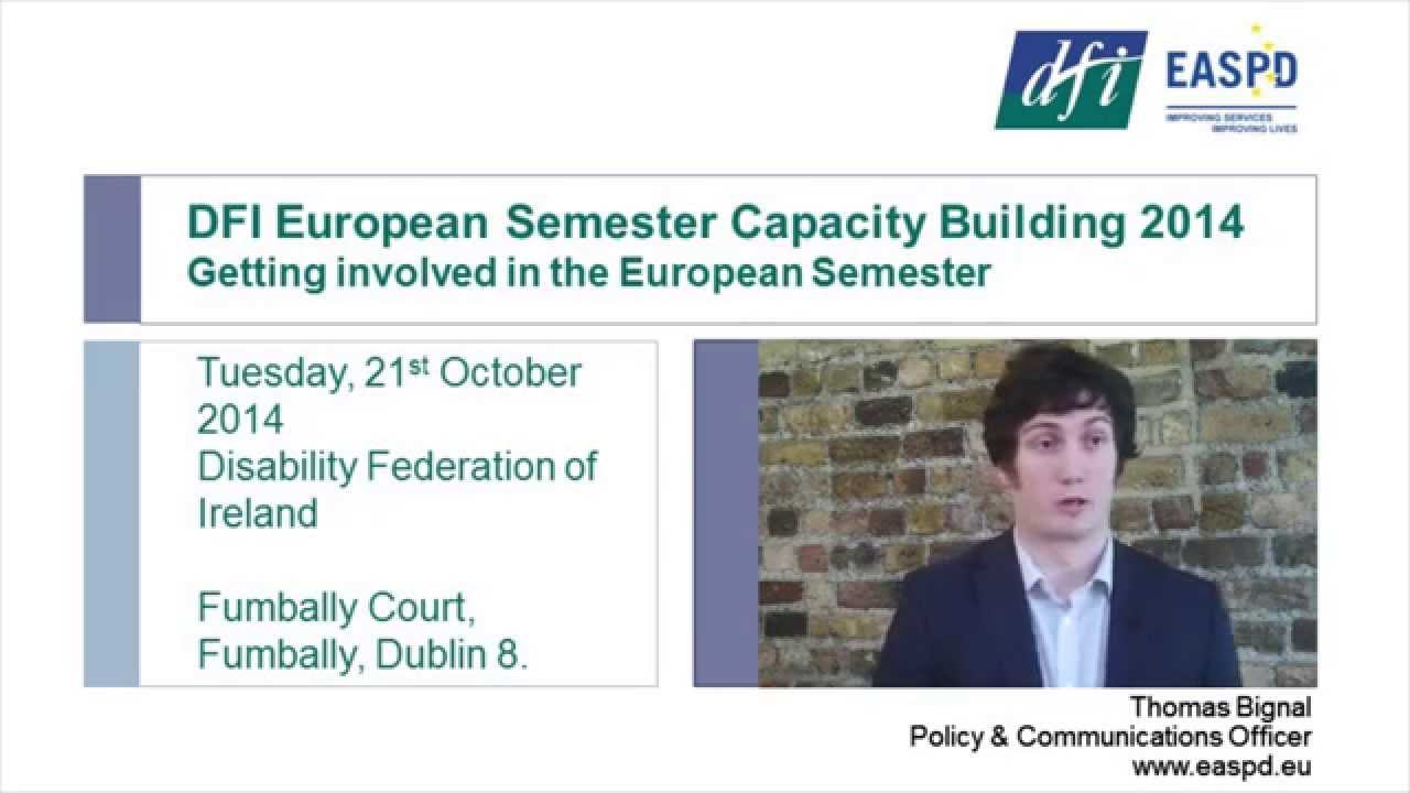 Thomas Bignal, European Semester Capacity Building Event 2014 - YouTube