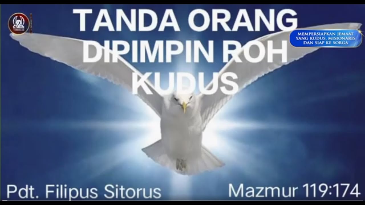 Tanda Orang Dipimpin Roh Kudus | Pdt. Filipus Fidel Ramond, S.S., M.Th ...