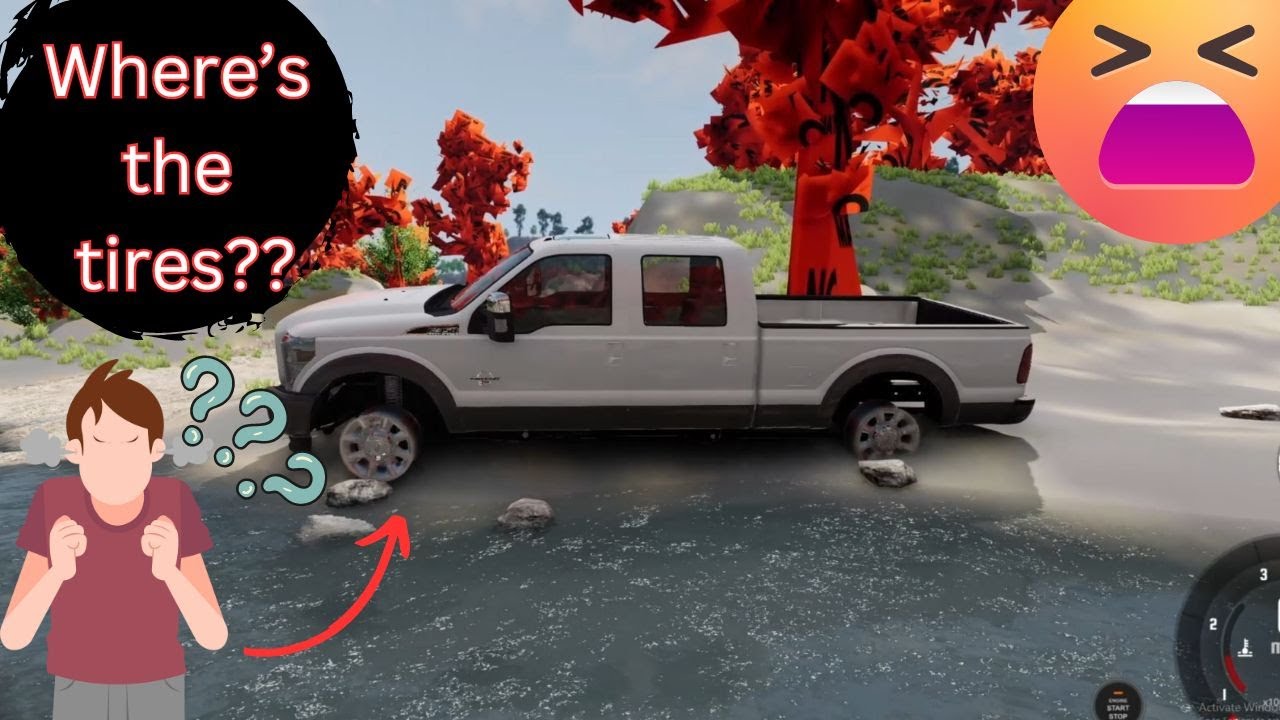 How to fix mods without tires on BeamNG.drive - YouTube