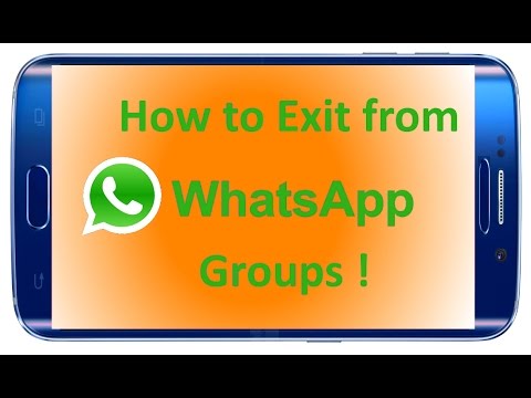 How to Exit from WhatsApp Group (2017) - YouTube