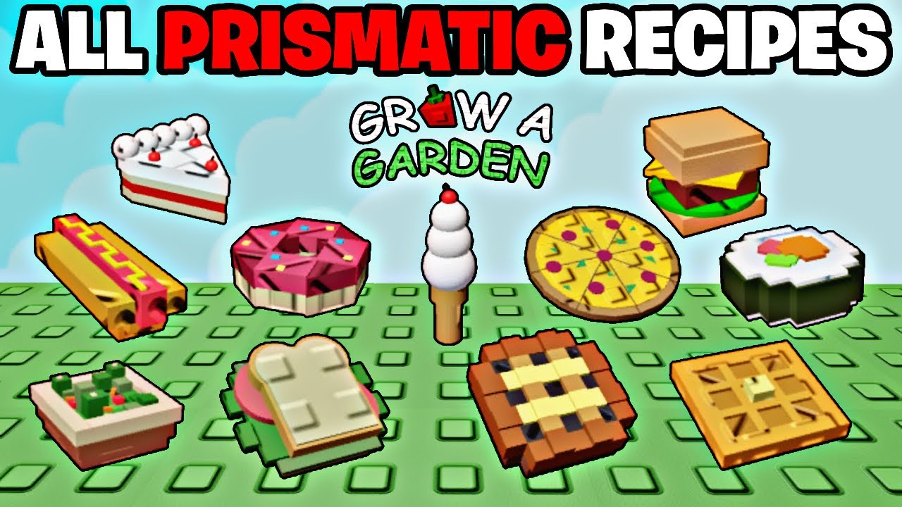 All PRISMATIC FOOD RECIPES ON GROW A GARDEN TRADING UPDATE - YouTube