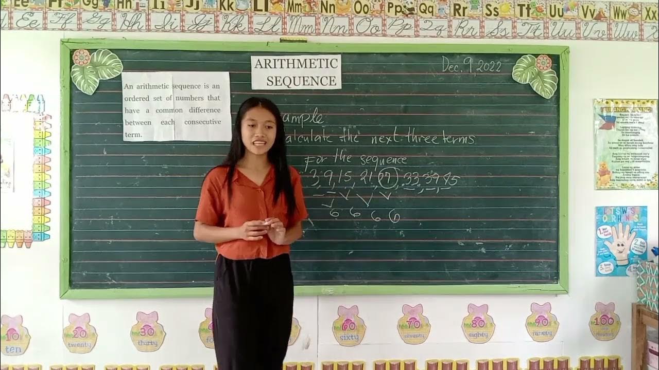 ILLUSTRATE ARITHMETIC SEQUENCE | DEMO TEACHING - YouTube