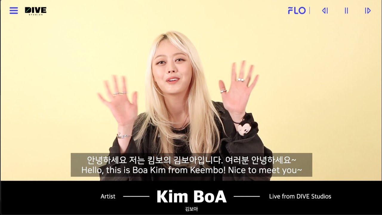 What's on Kim BoA (김보아)'s Playlist? | Live From DIVE Studios FLO ...