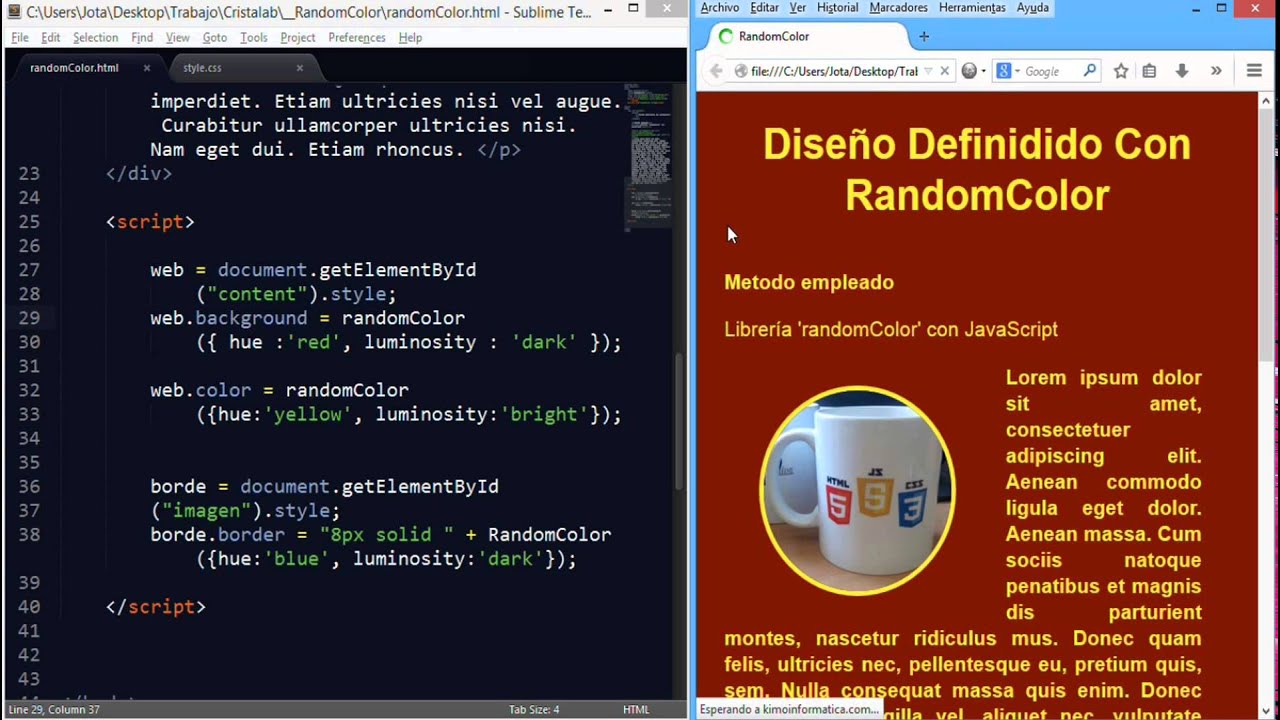RandomColor - JavaScript @JoseCodFacilito - YouTube