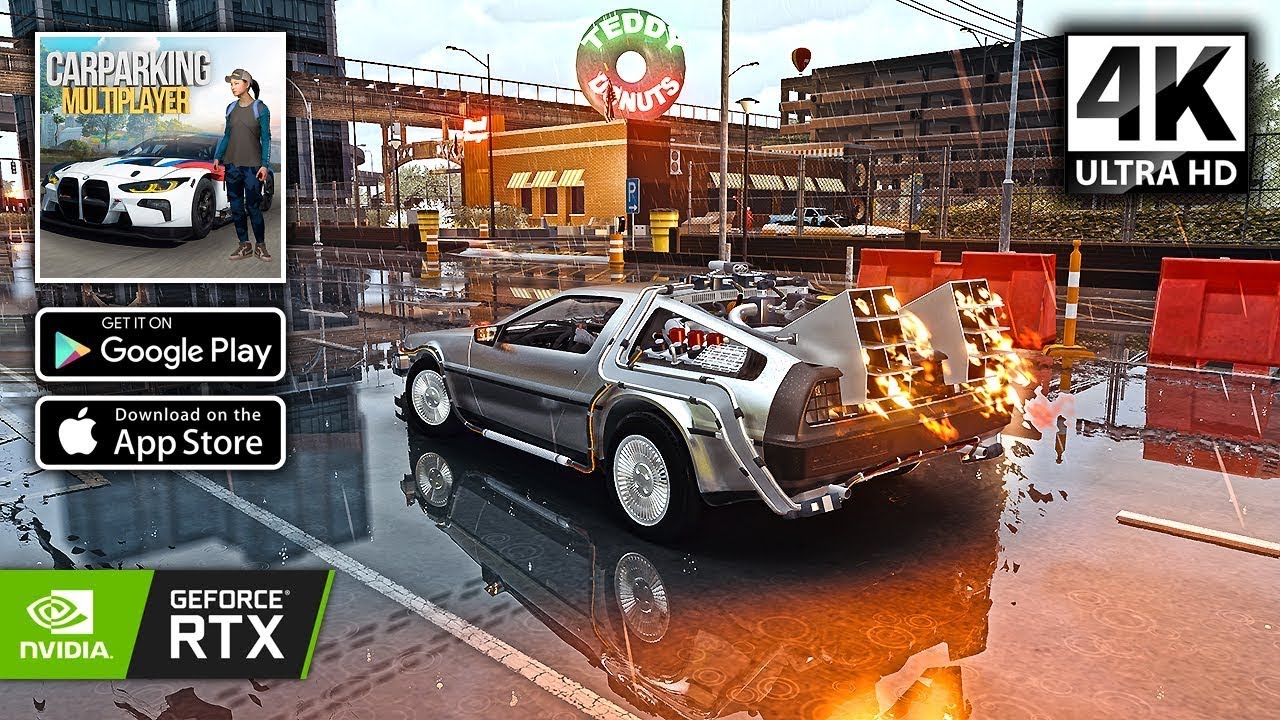 Car Parking Multiplayer × Back to The Future | RTX ON 4K Ultra ...