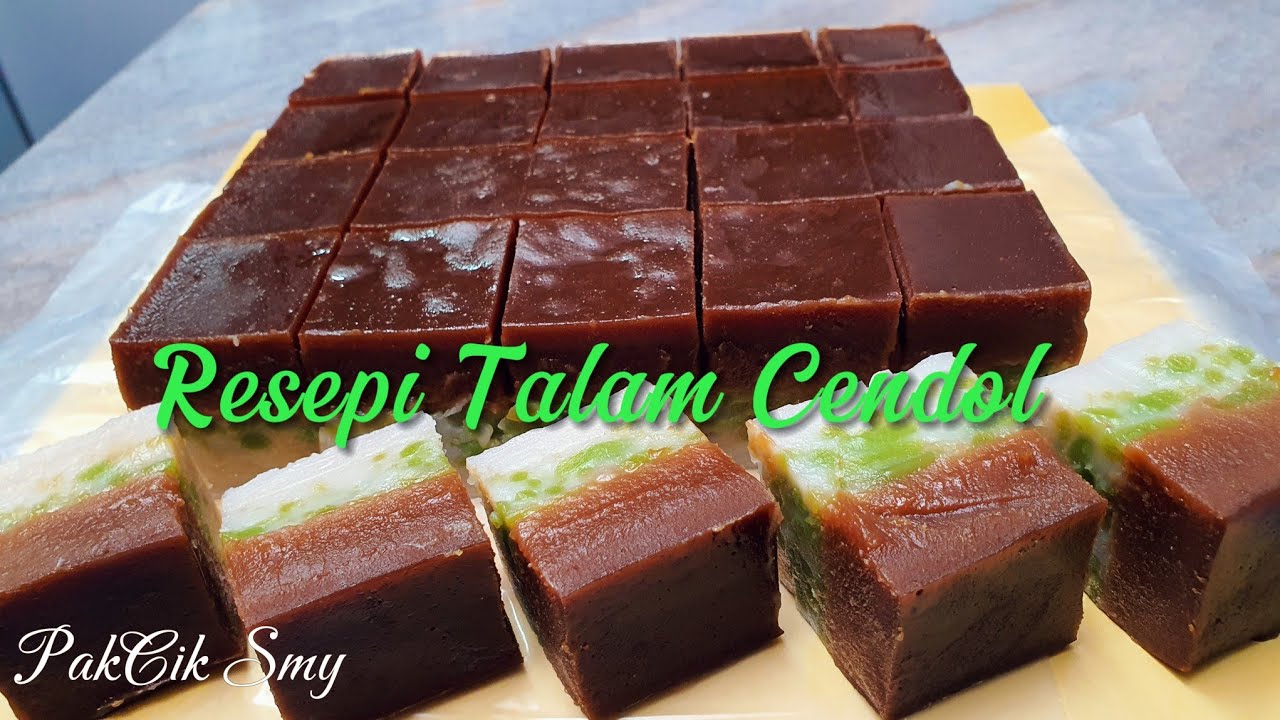 Resepi Talam Cendol Gula Merah || Sedap dan Harum baunya. - YouTube