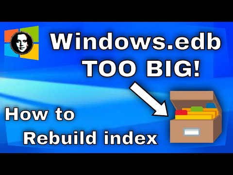 How To Rebuild The Windows Searhc Index