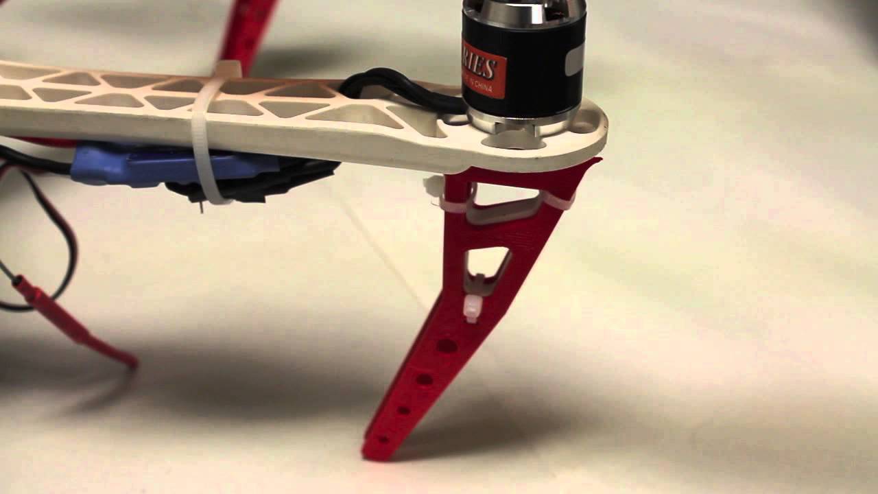 3D Printed Arm Extensions for DJI Flamewheel Frame using Makerbot ...