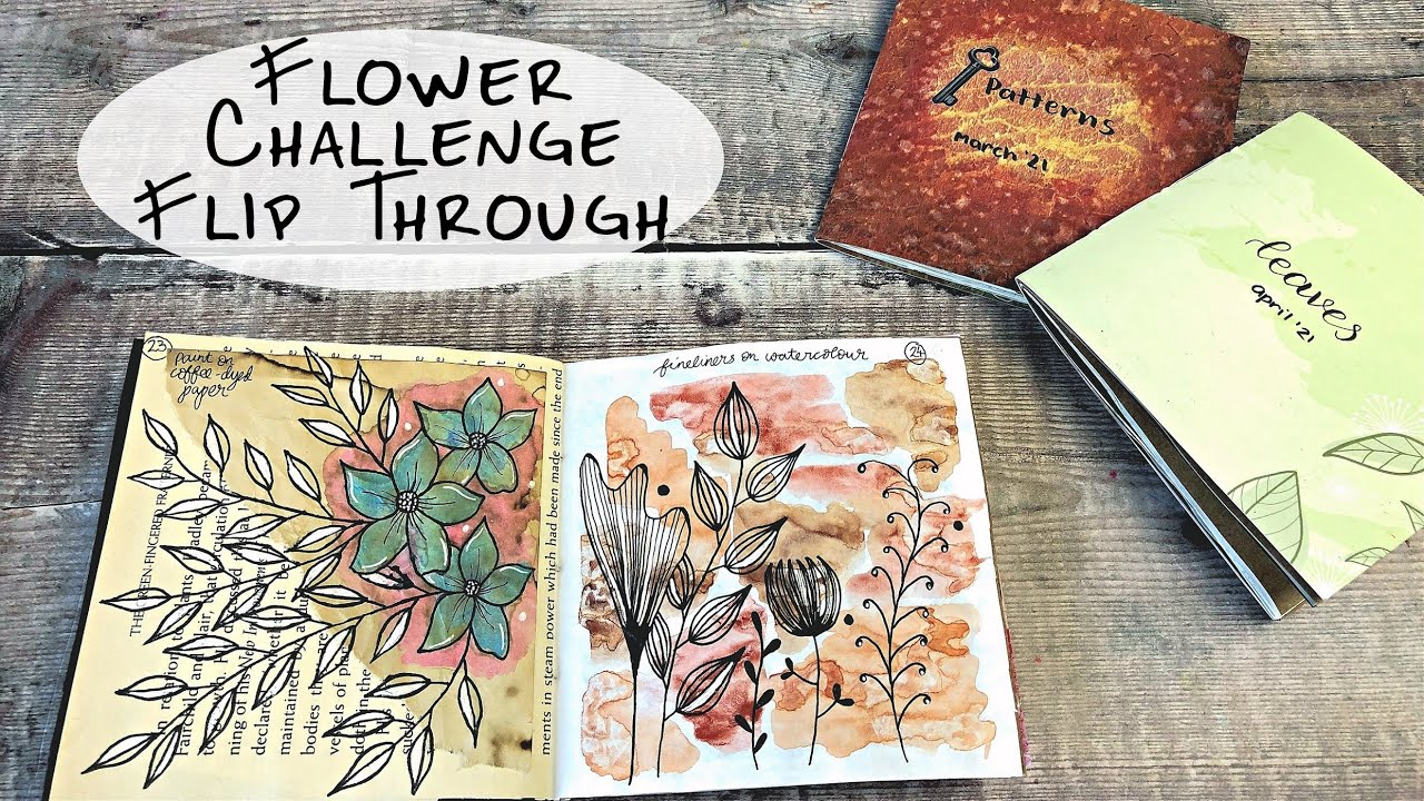 Flower Challenge Book 🌸 Flip Through - YouTube