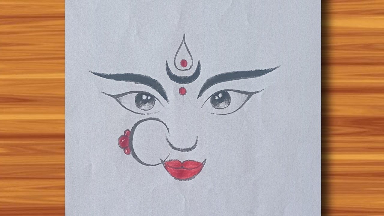 Maa durga drawing - pencil sketch| navratri spacial drawing| how to ...