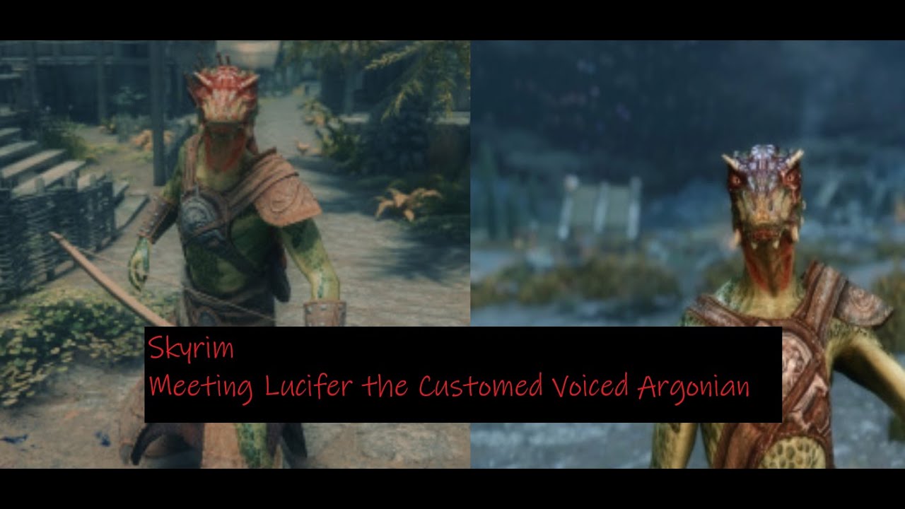 Meeting Lucifer - Skyrim Follower Mod - YouTube