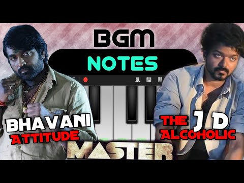 Bhavani X JD The Alcoholic BGM | Master | Piano Notes - YouTube