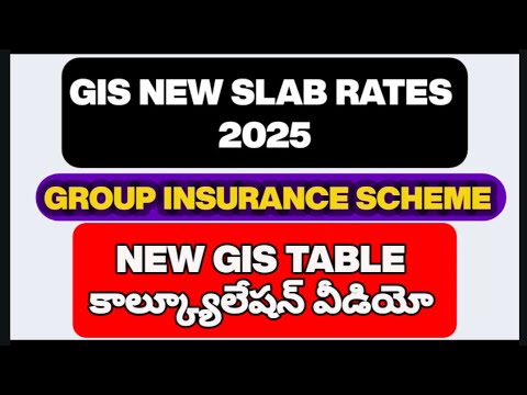 GIS NEW SLAB RATES 2024,2025| gis group insurance scheme latest ...