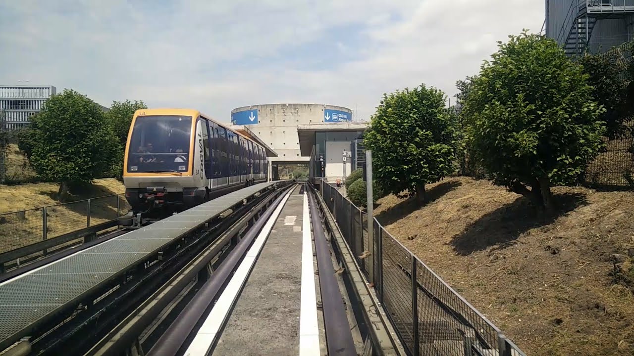 CDG VAL Paris Airport Transit Train - YouTube