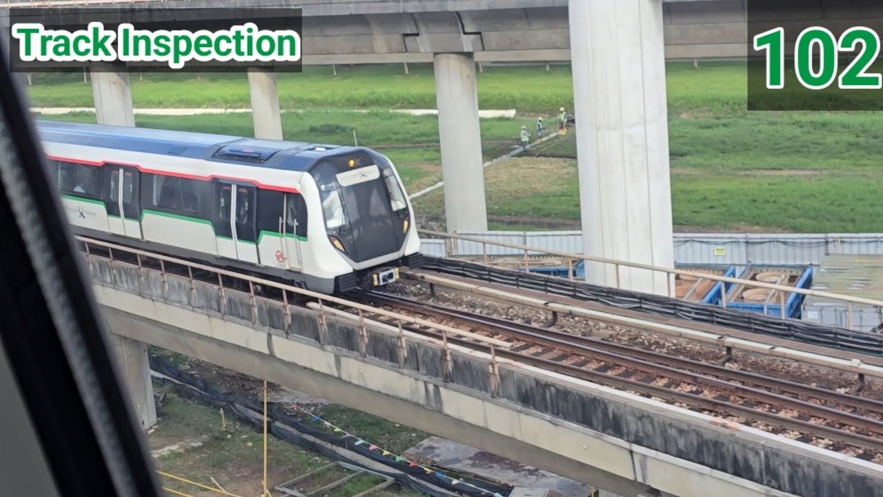 [Track Inspection/R151 domination] SMRT TRAINS Ride From Expo to Tanah ...