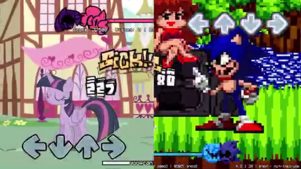 You Cant Run FNF Sonic.EXE/MLP Mashup - YouTube