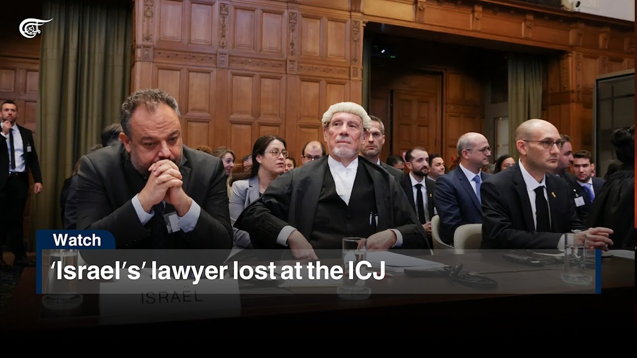 ‘Israel’s’ lawyer lost at the ICJ - YouTube