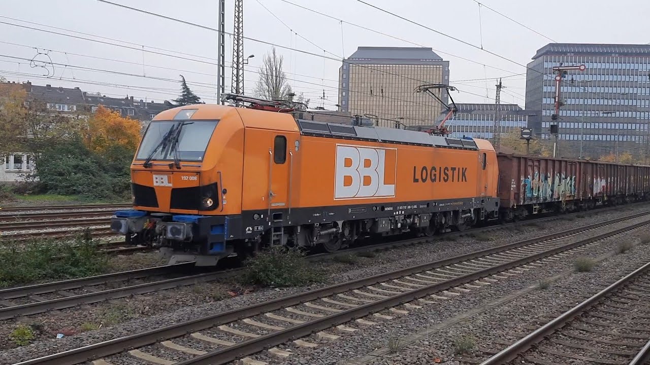 Smartron BR 192 008-1 von BBL Logistik mit Schwellenschrottzug - YouTube