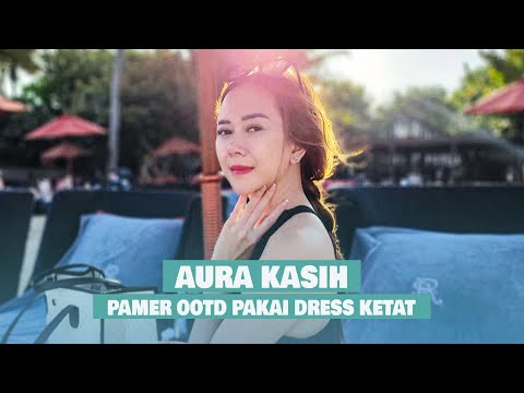 Intip Potret Aura Kasih Kenakan Bodycon Dress Pamer Body Ramping