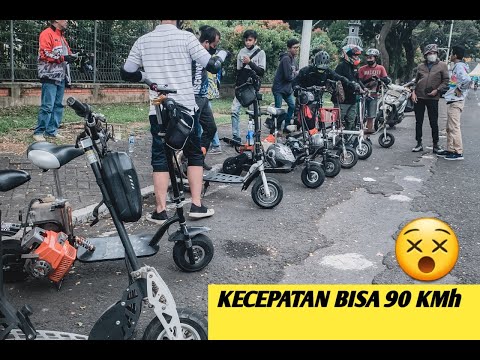Scooter Engine Indonesia Riding Rame Rame. Bisa tembus 90 KM/Jam