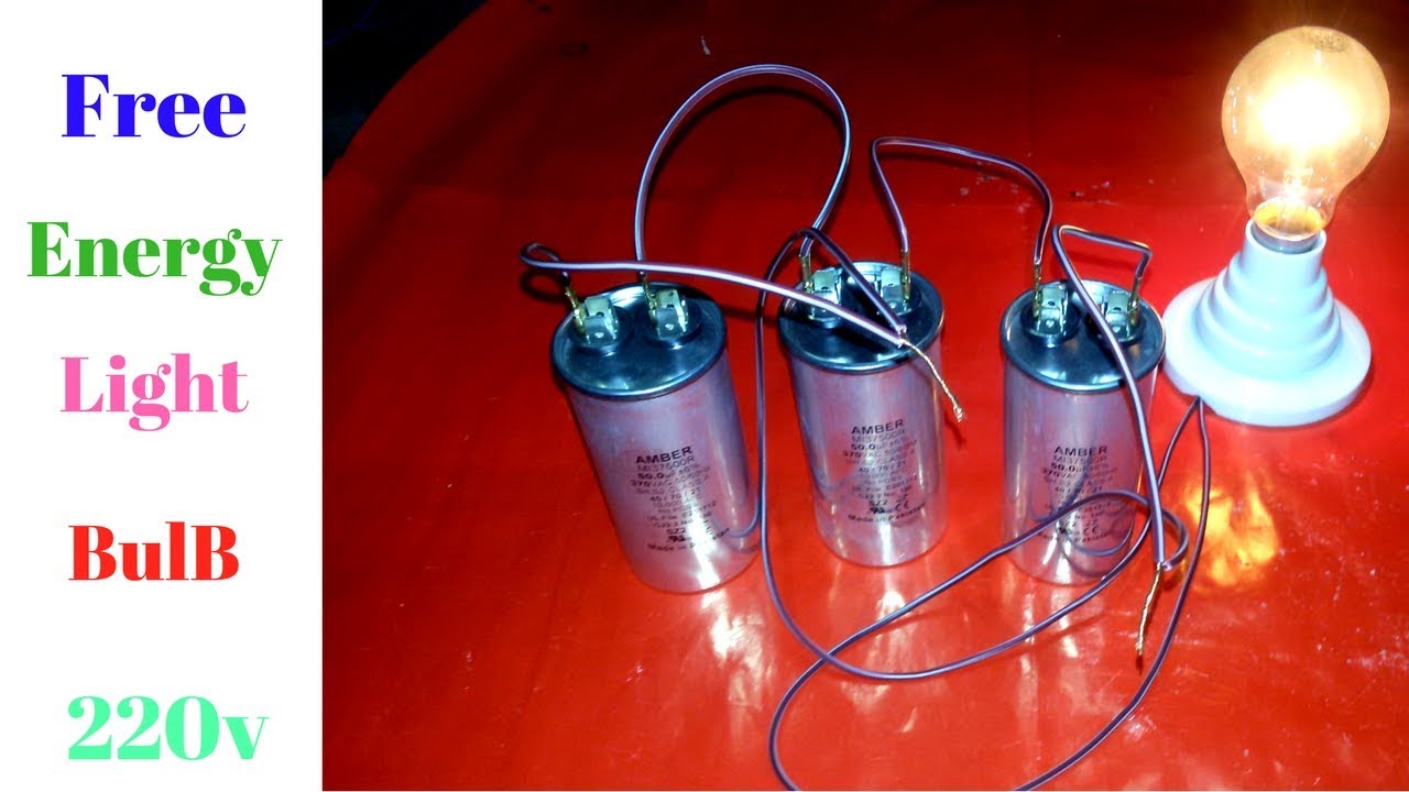 Free Energy Generator Light Bulb 220 v 200 Watt With AC Comeresor ...