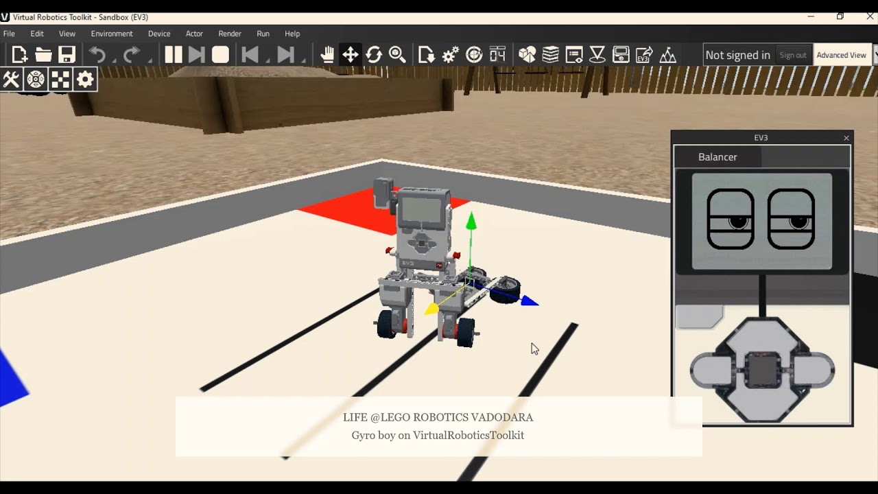 Gyro boy on VirtualRoboticsToolkit at the LIFE Robotics - YouTube