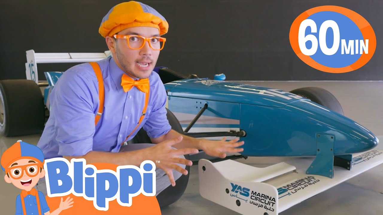 Blippi Rides on a Racetrack! | Blippi Vehicles | Learning Videos for ...