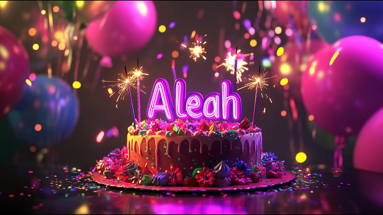 Aleah Happy Birthday Song - Remix & Luxury Celebration - YouTube