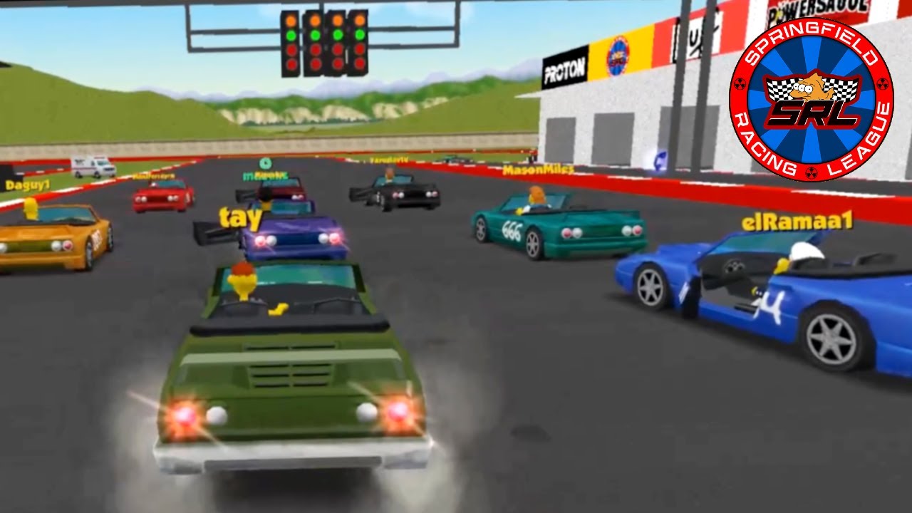 The Simpsons hit and run Online Multiplayer Racing - YouTube