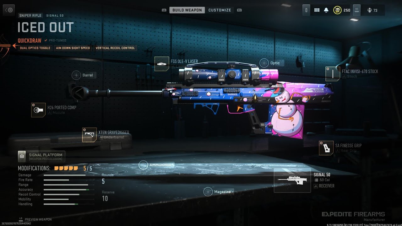 Iced Out Sniper Blueprint CDL Viewership Reward - YouTube