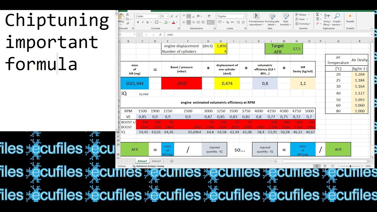 Chiptuning important formula - YouTube