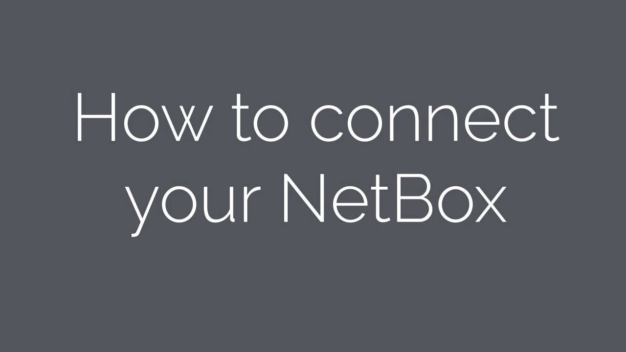 NetBox HD Quick Start Guide - YouTube