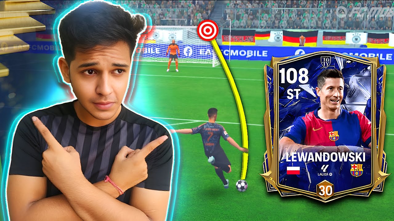 I SCORED AN AMAZING POWER SHOT WITH 108 OVR TOTY LEWANDOWSKI IN FC ...