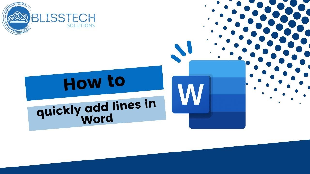 Quickly Add Lines Numbers And Bullets In Word YouTube Quickly Add Lines Numbers And Bullets In Word YouTube