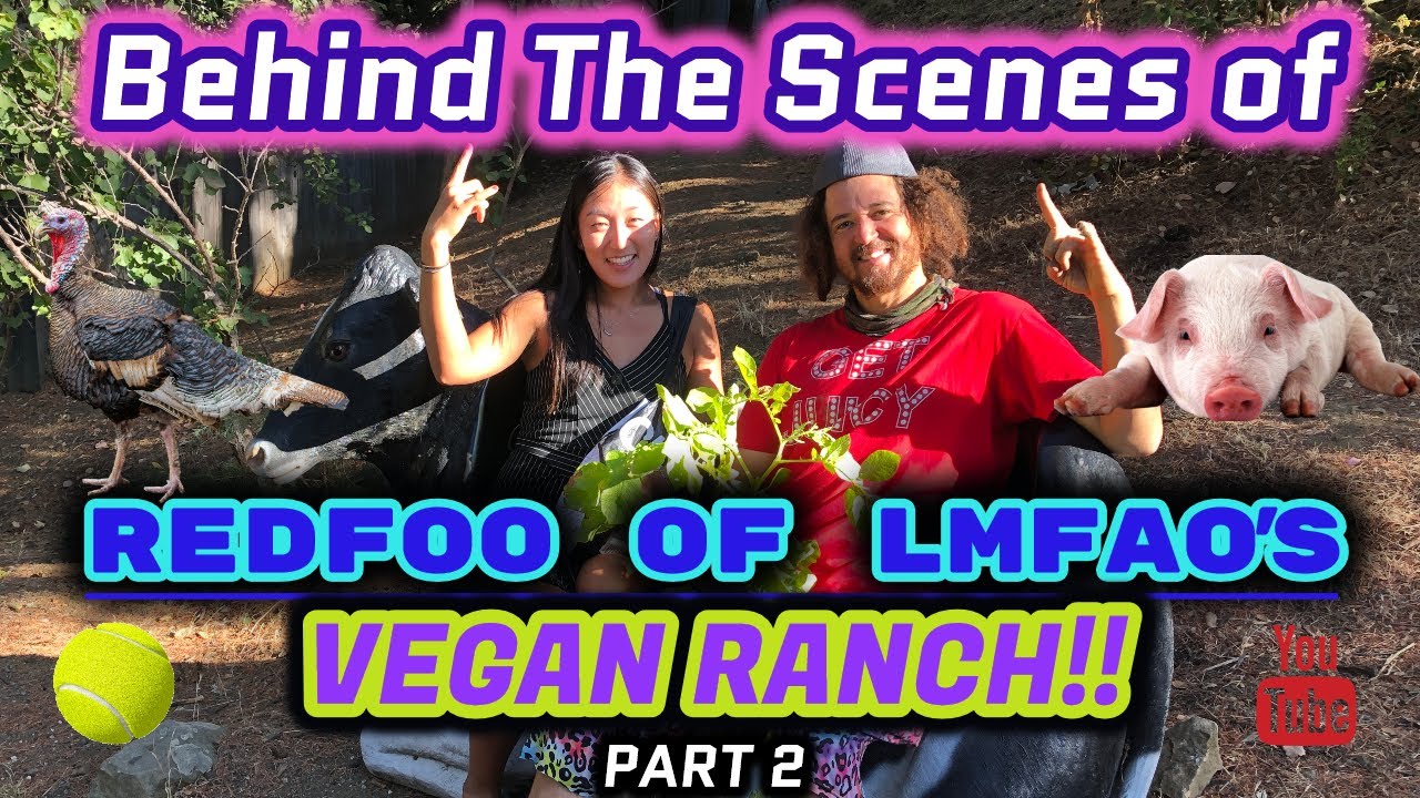 Behind the Scenes of: REDFOO of LMFAO'S Vegan Ranch!! PART 2 - YouTube