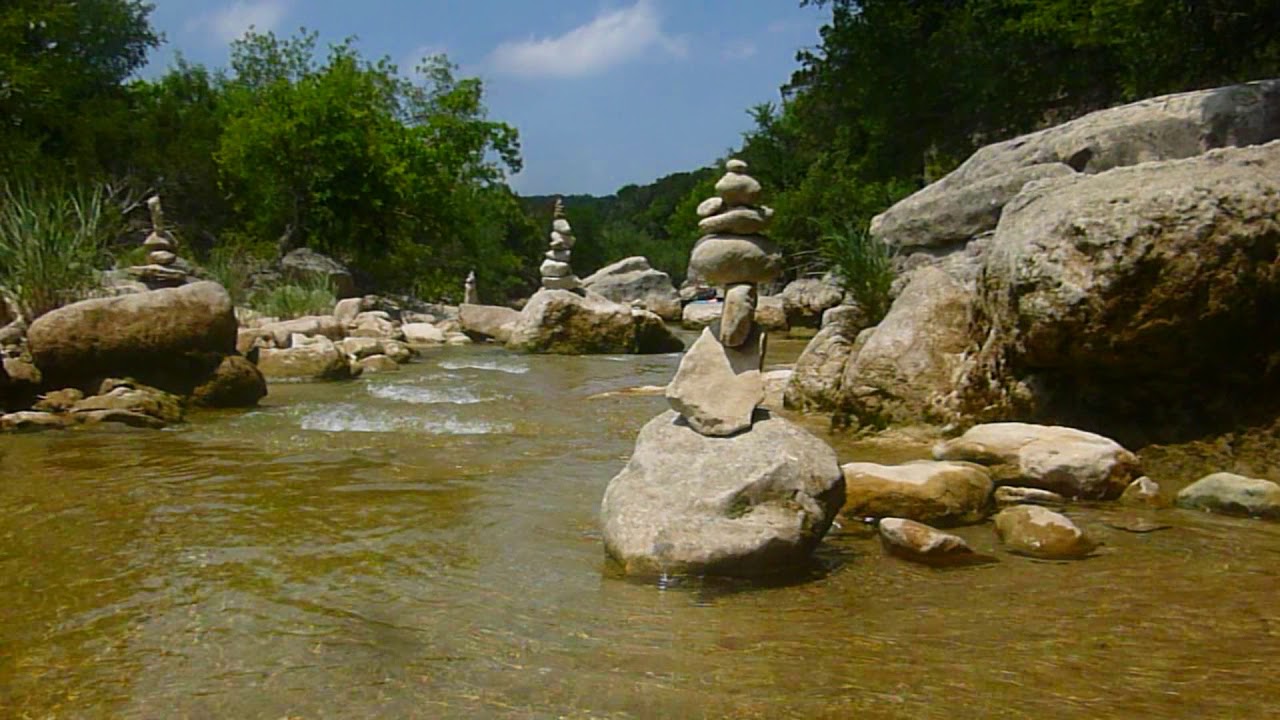River Zen Stones 2 - FREE NATURE STOCK FOOTAGE - YouTube