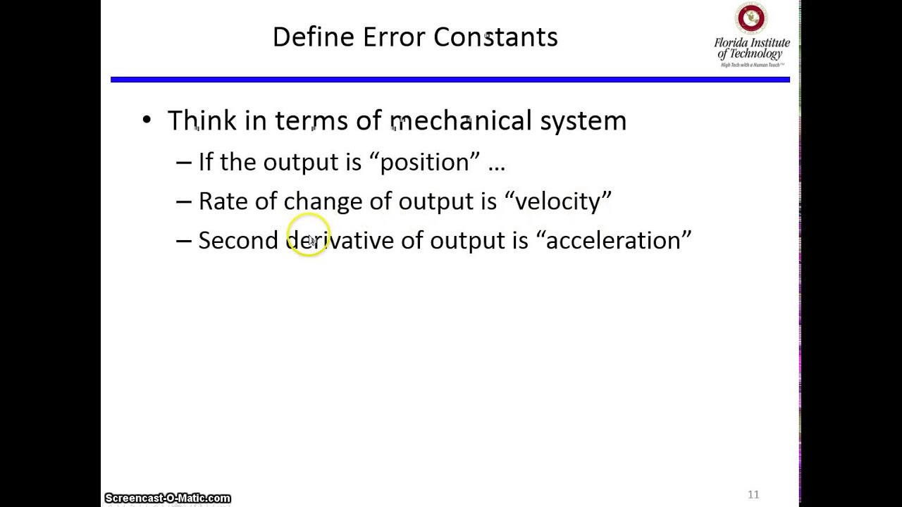 System type, steady state error Part 1 - YouTube