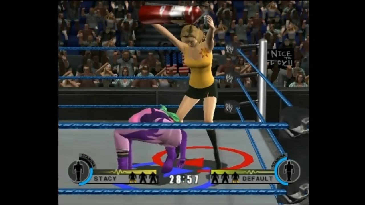 WWE Day of Reckoniong 2 (NINTENDO GAMECUBE) Stacy vs DGirl - YouTube
