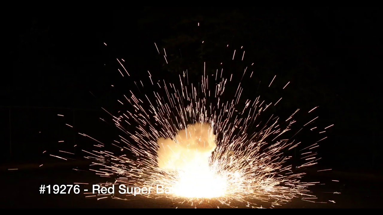 Red Super Balls BIG Firework - YouTube