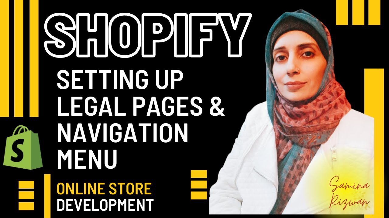 4 - Shopify Navigation Menu and Legal Pages Tutorial 2021 |How to Create Drop Down Menus Legal ...