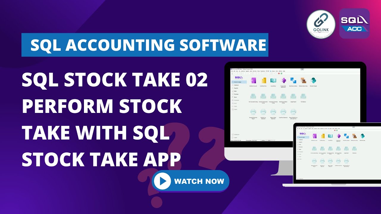 SQL Stock Take 02 perform stock take with SQL Stock Take App - YouTube
